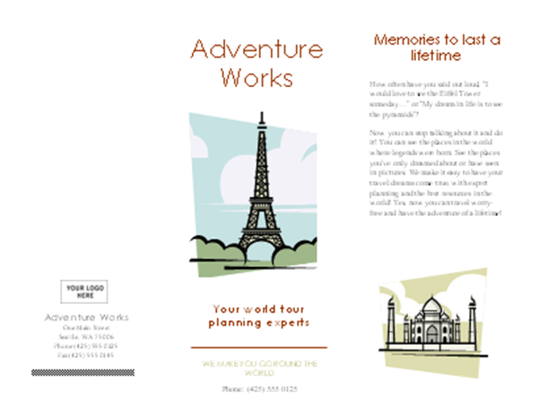 Travel Paris Brochure | FreeTemplatesPro
